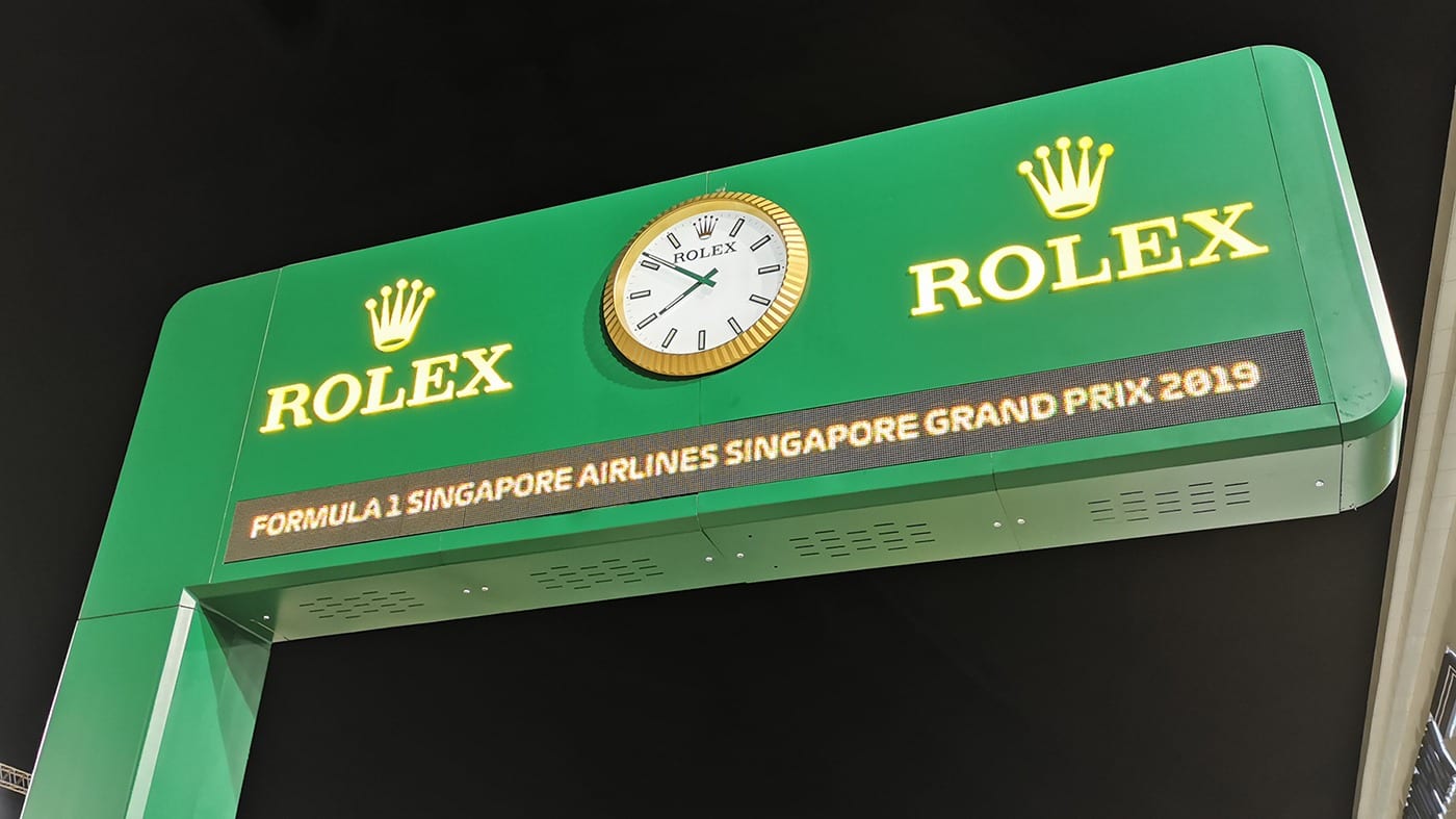 Inside 2019 Formula 1 Singapore Grand Prix with Rolex - LUXUO Thailand