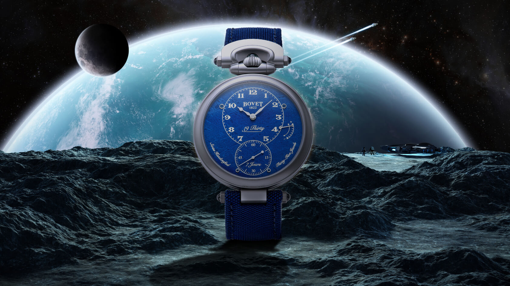 Bovet 19 Thirty Blue Meteorite Brings a Slice of Heaven to Your Wrist - LUXUO Thailand